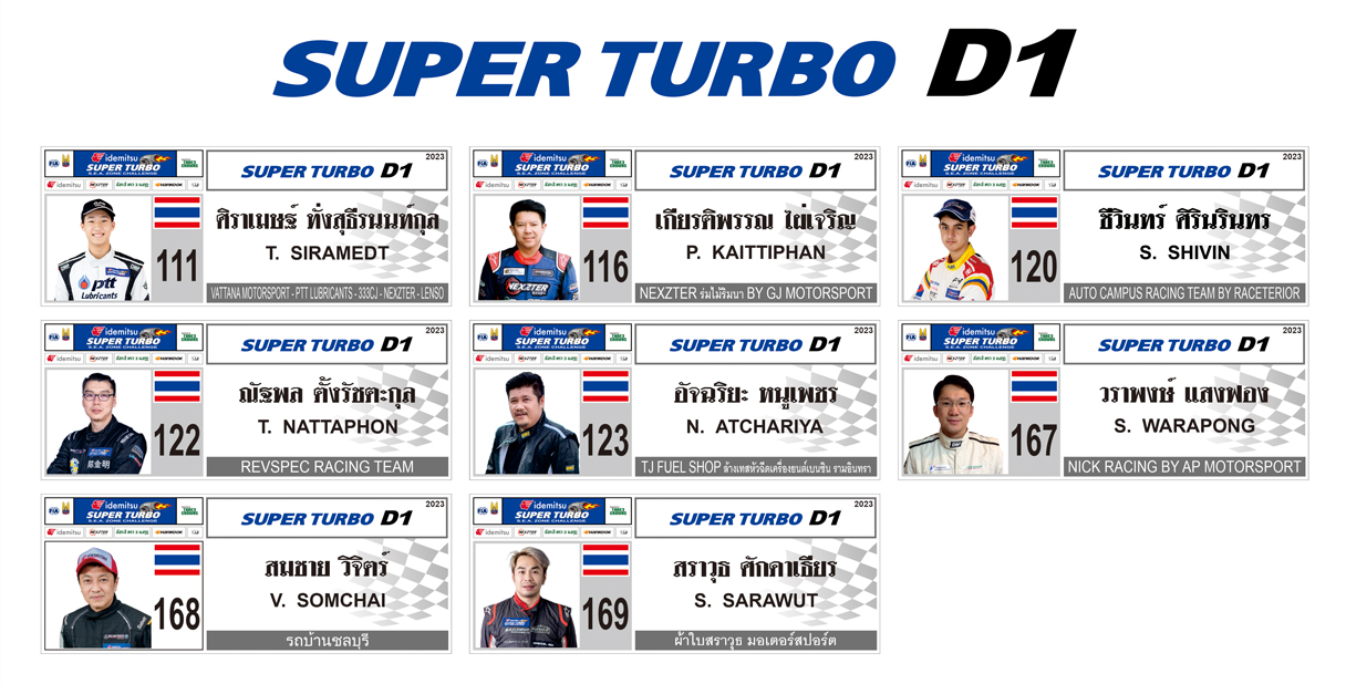 Driver 2023 superturbo division 1 Super turbo thailand